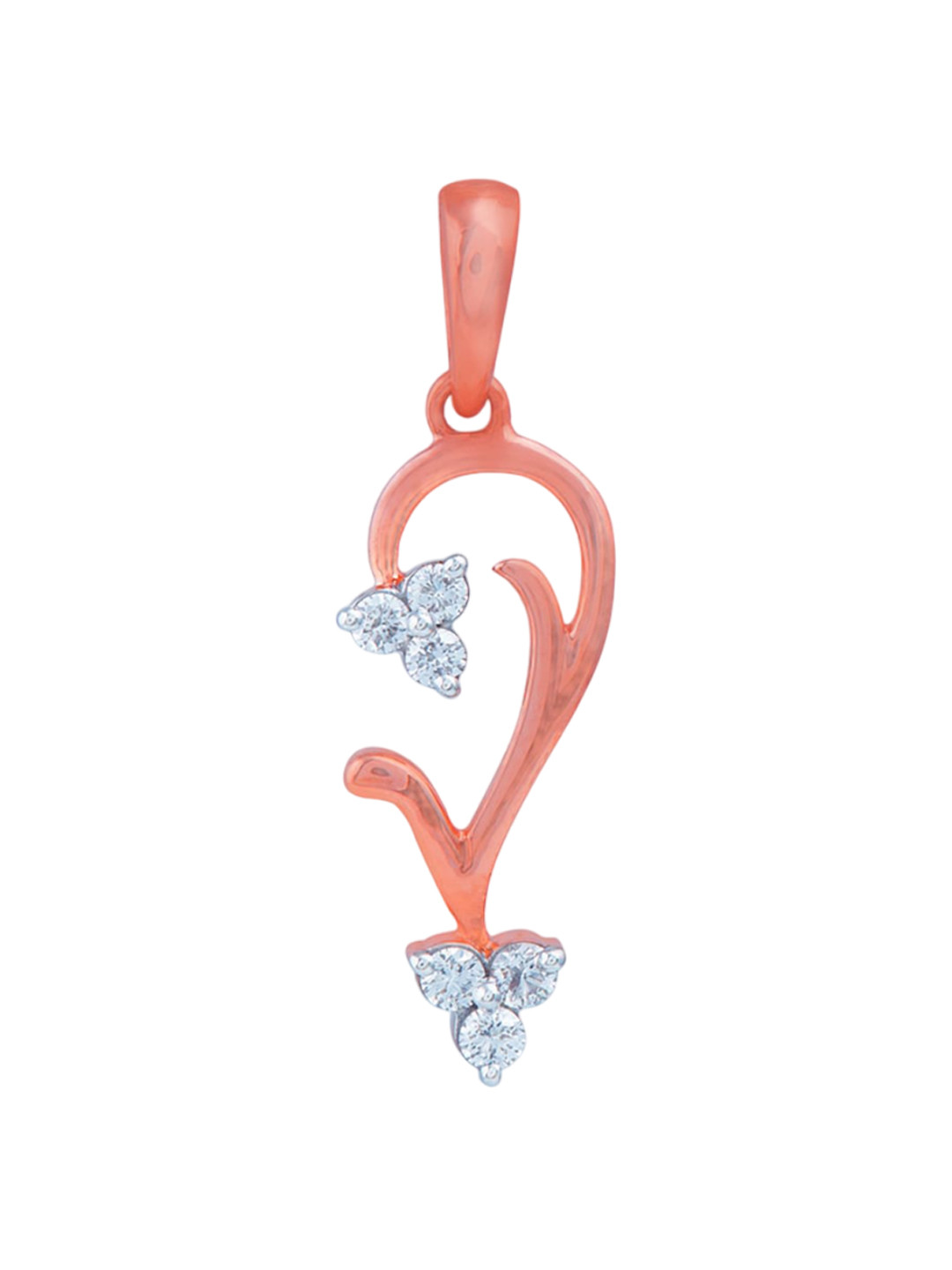 Buy BHIMA Jewels 18K Hallmark 750 Purity Rose Gold Floral Diamond ...