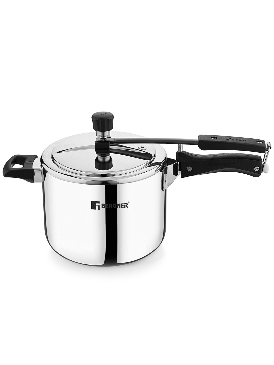 Buy BERGNER Silver Toned Stainless Steel Induction Base Pressure Cooker ...