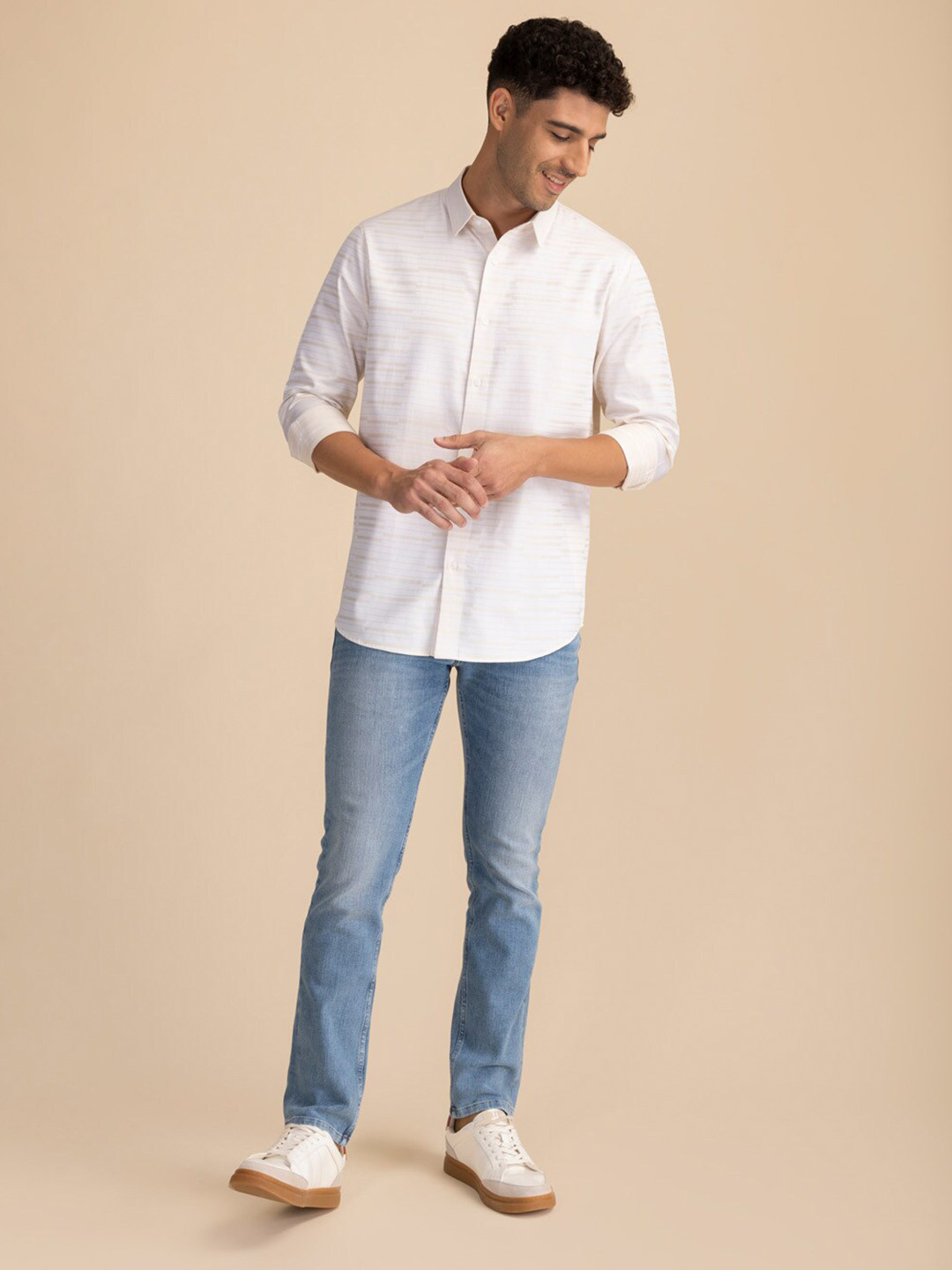 Buy KAAPUS Classic Slim Fit Opaque Cotton Casual Shirt - Shirts for Men ...