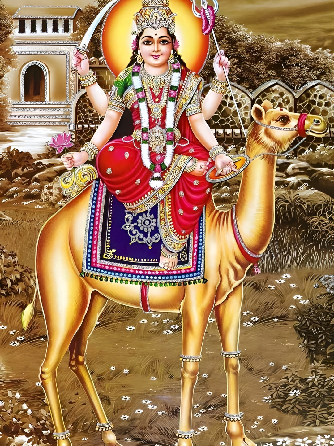 Buy British Terminal Momai Maa Devi Printed Wall Poster - Decals And ...