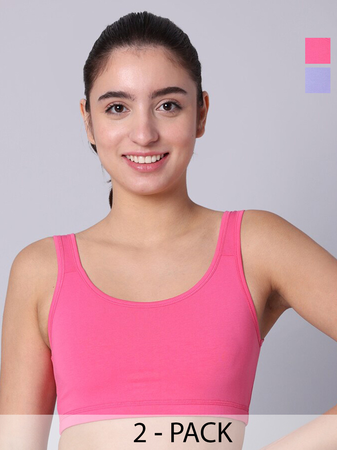 Buy Sillysally Pack Of 2 Full Coverage Non Padded Bra With All Day ...