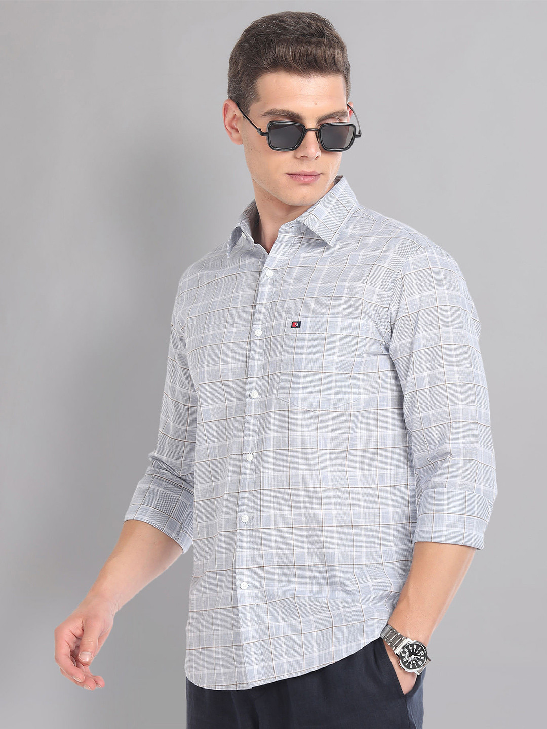 Buy AD By Arvind Tartan Check Pure Cotton Summer Shirt - Shirts for Men 28408028 | Myntra