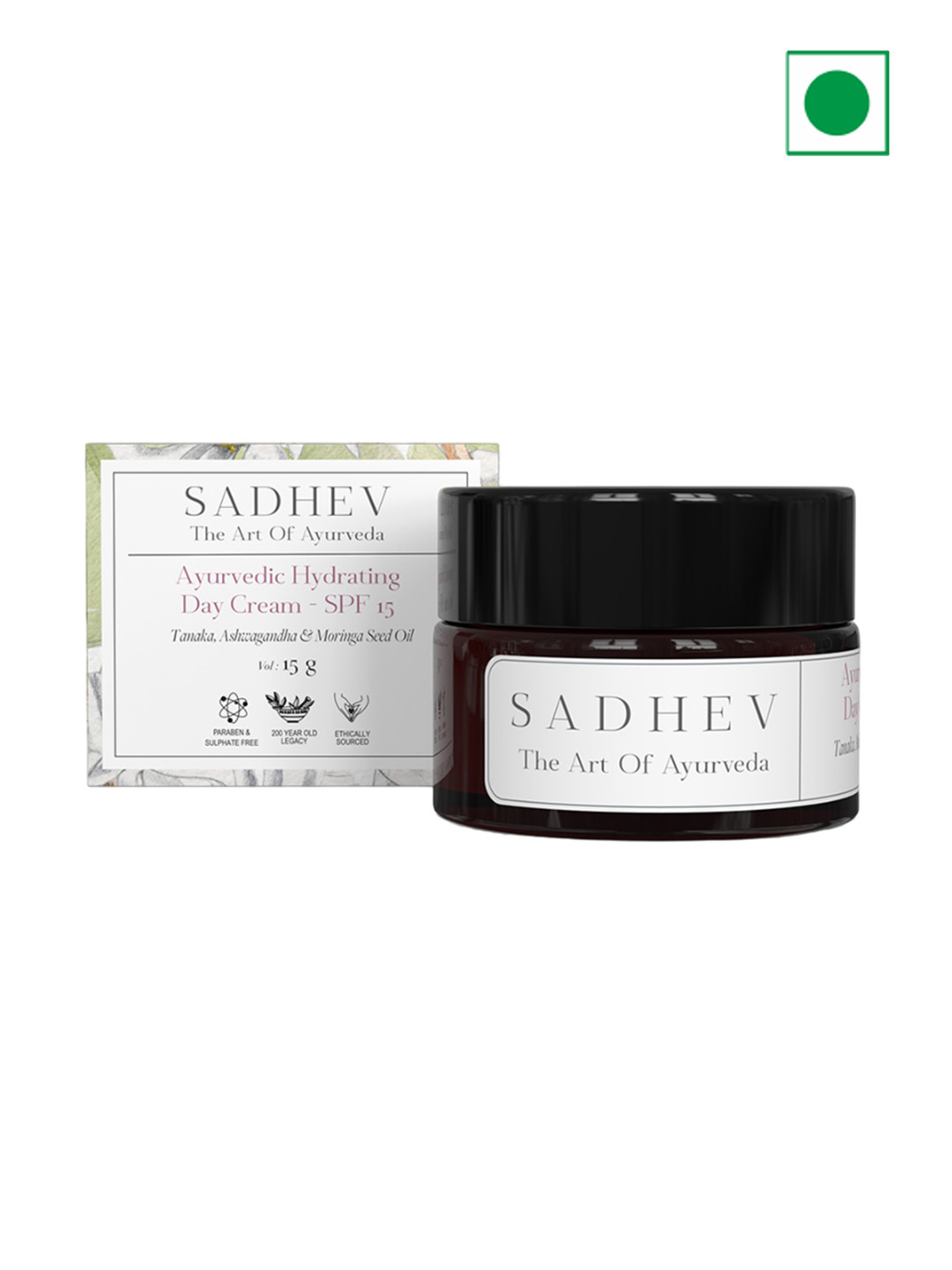Buy SADHEV The Art Of Ayurveda Hydrating Day Cream SPF 15 15g - Day ...