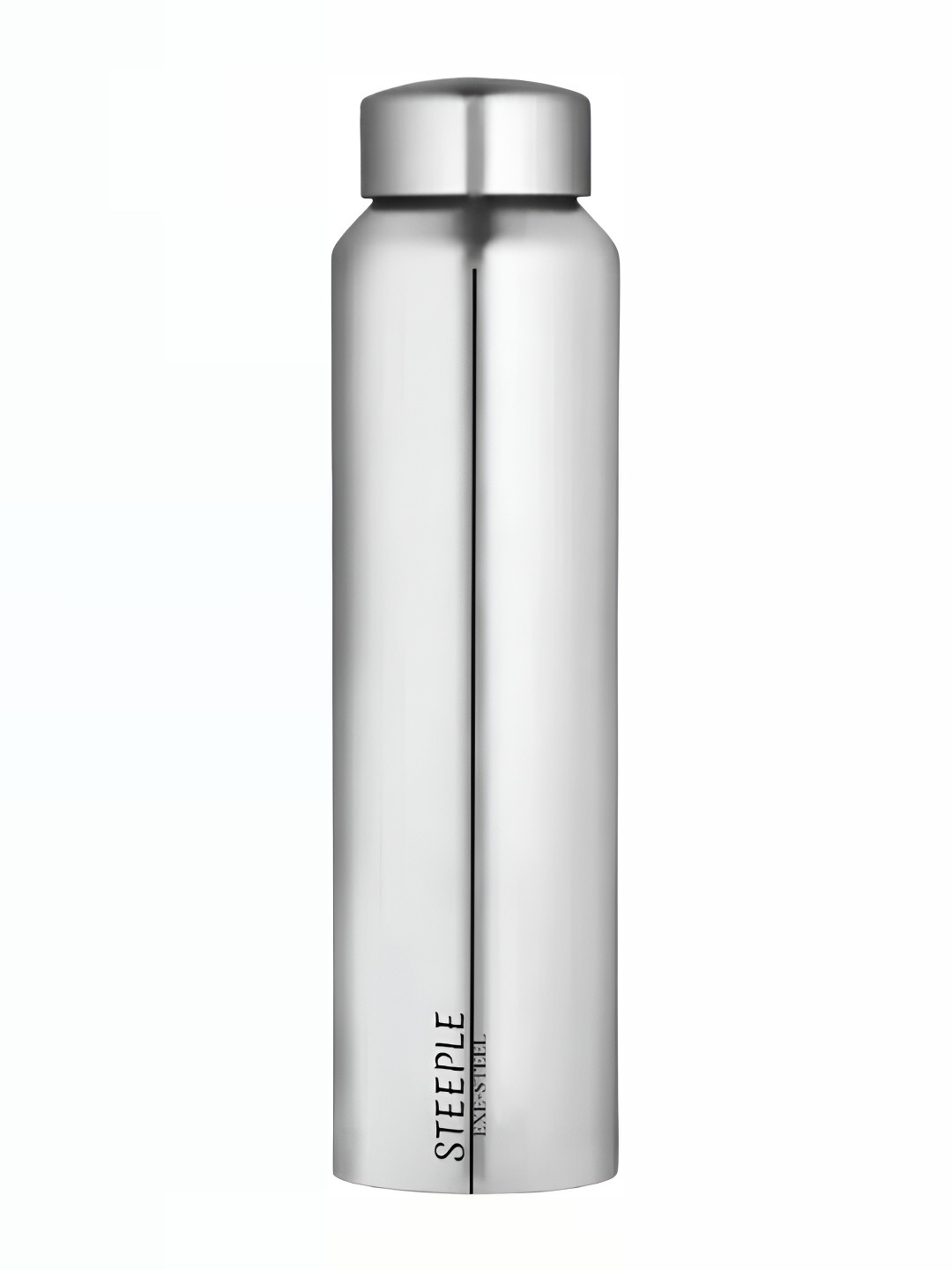 Buy STEEPLE Silver Toned Stainless Steel Water Bottle 1 L - Water ...
