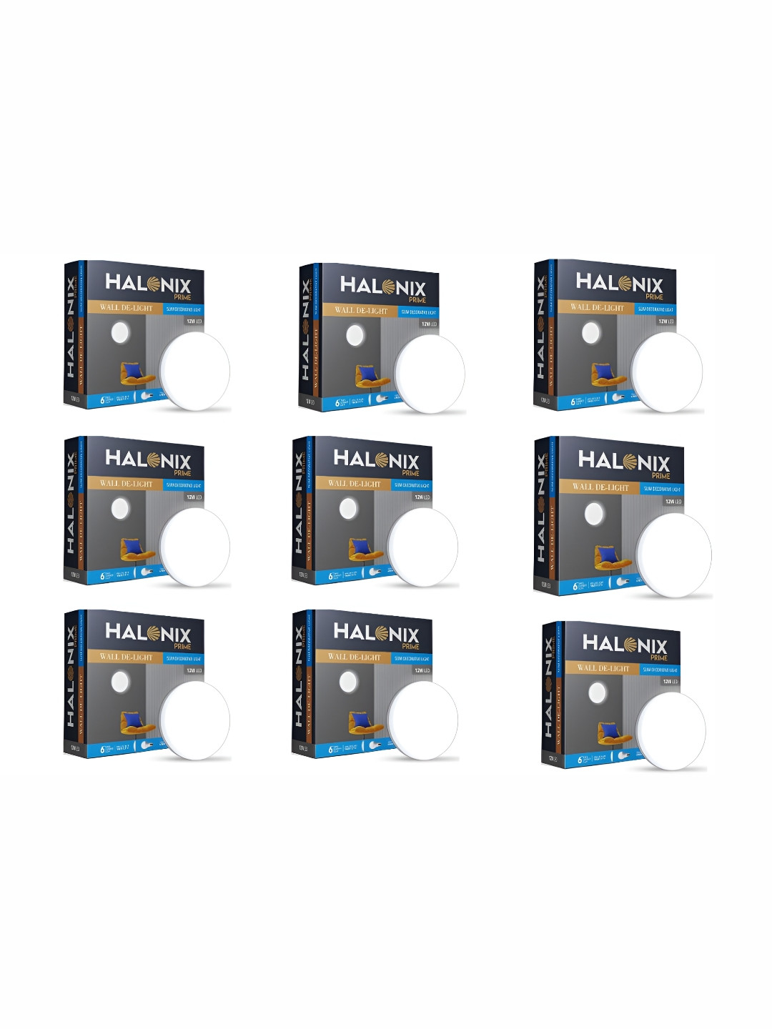 Buy Halonix White 9 Pcs Traditional Spherical Ceiling Lamps - Ceiling ...