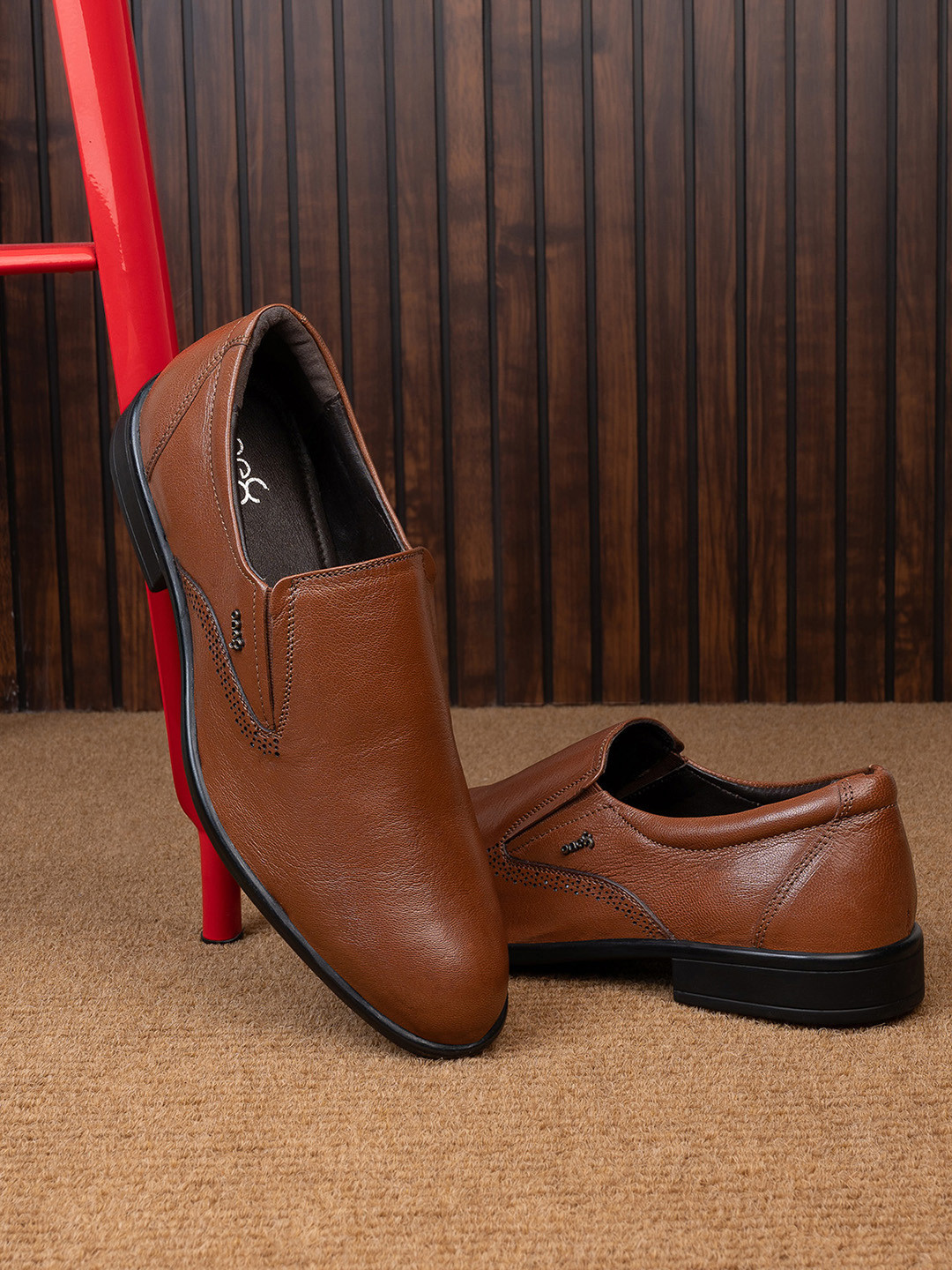 Buy One8 Select By Virat Kohli Men Leather Slip On Shoes - Formal Shoes ...