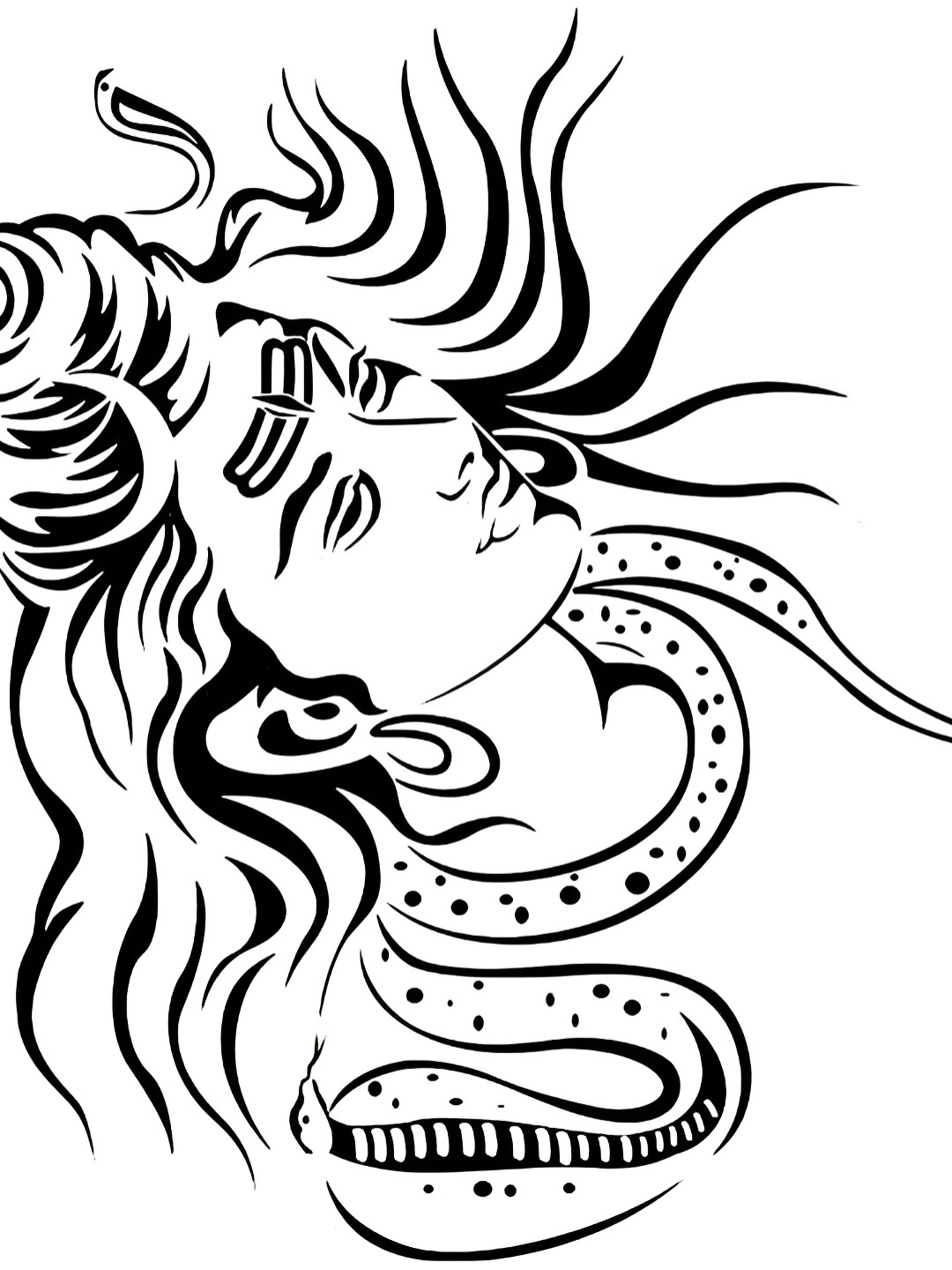 Buy Wallpics White & Black Shiv Ji Printed Waterproof Wall Sticker ...