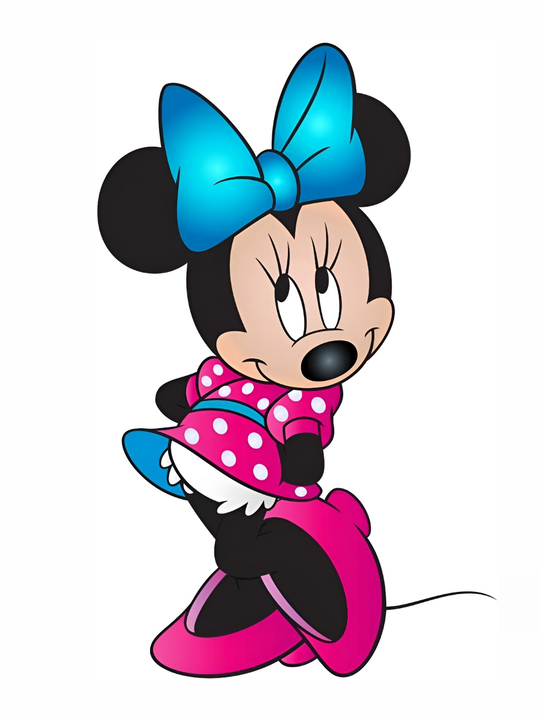 Buy Wallpics Pink & Blue Cartoon Characters Printed Waterproof Wall ...