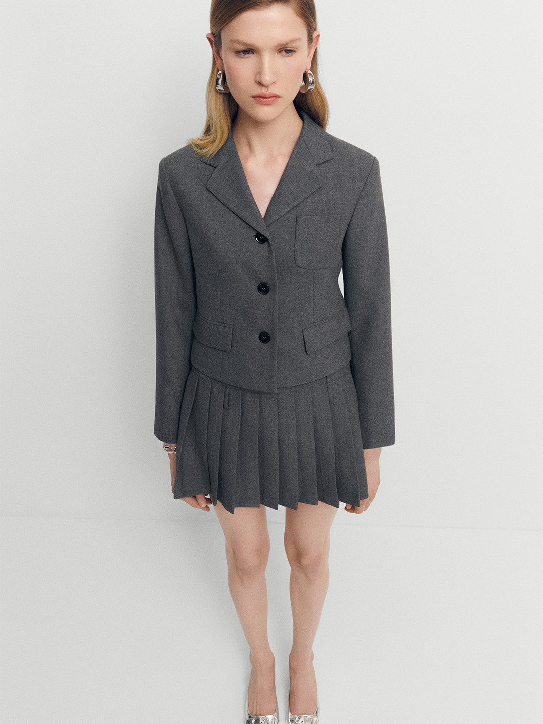 Buy MANGO Cropped Blazer - Blazers for Women 28455904 | Myntra