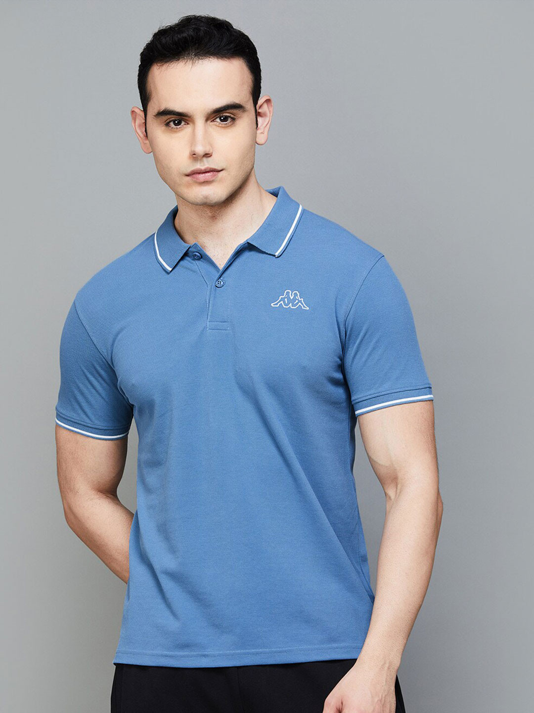 Buy Kappa Polo Collar Short Sleeves Cotton Regular Fit T Shirt ...