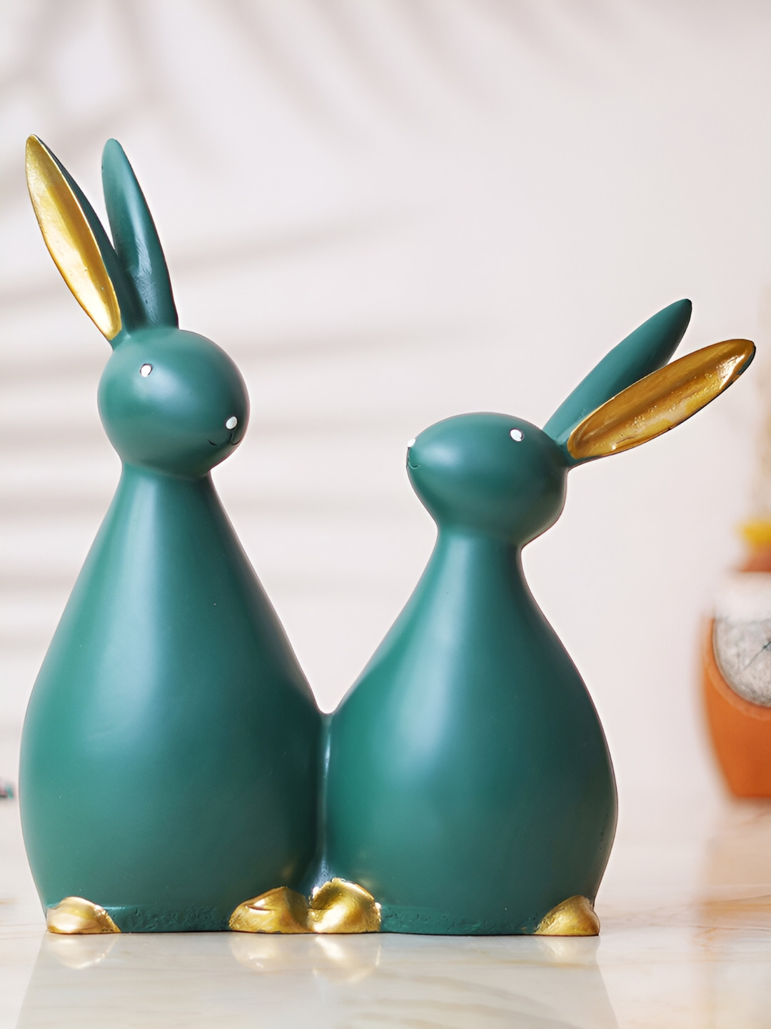 Buy ECraftIndia Green 2 Pieces Small Figurine Showpiece - Showpieces ...