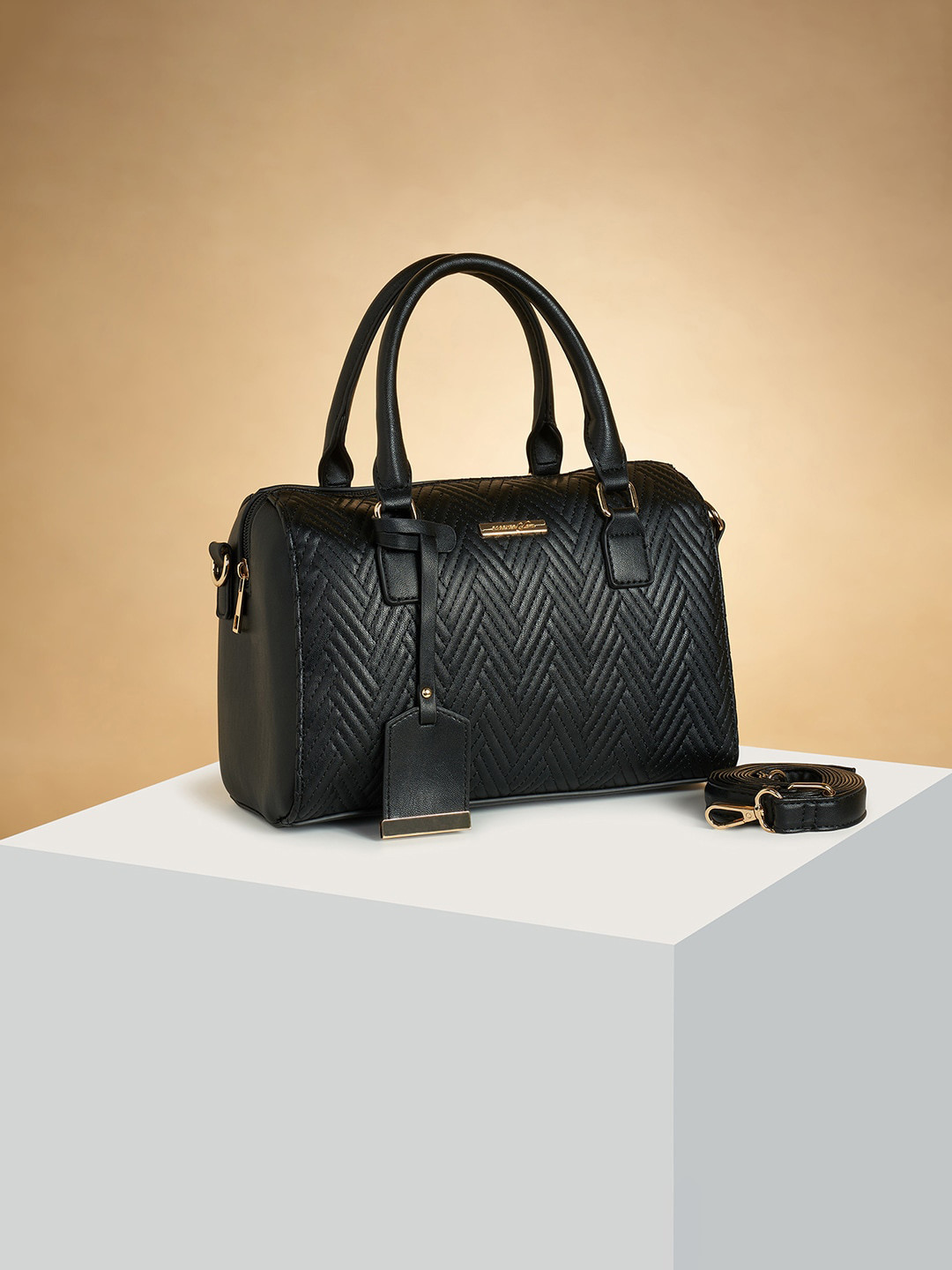 Buy Forever Glam By Pantaloons Textured Structured Handheld Bag ...