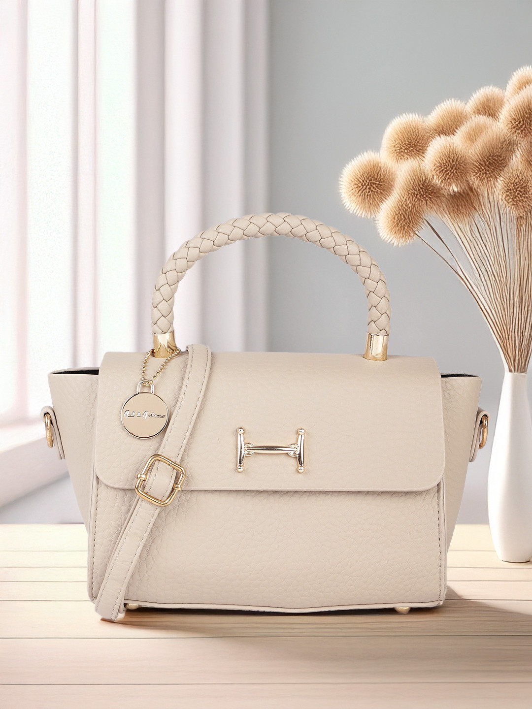 Buy Mast & Harbour Textured Structured Satchel - Handbags for Women ...