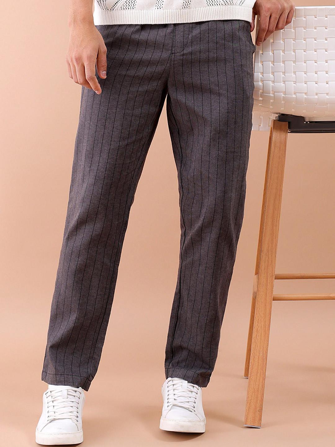 Buy The Indian Garage Co Striped Trouser - Trousers for Men 28506744 ...