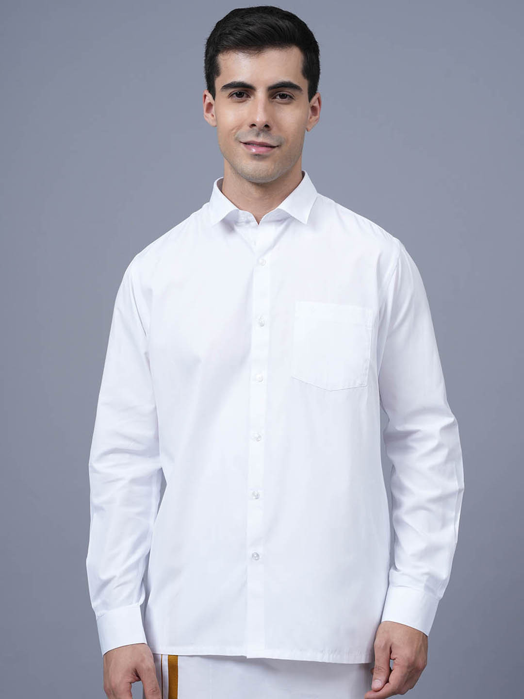 Buy Ramraj Long Sleeves Shirt With Golden Jari Dhoti - Clothing Set for ...