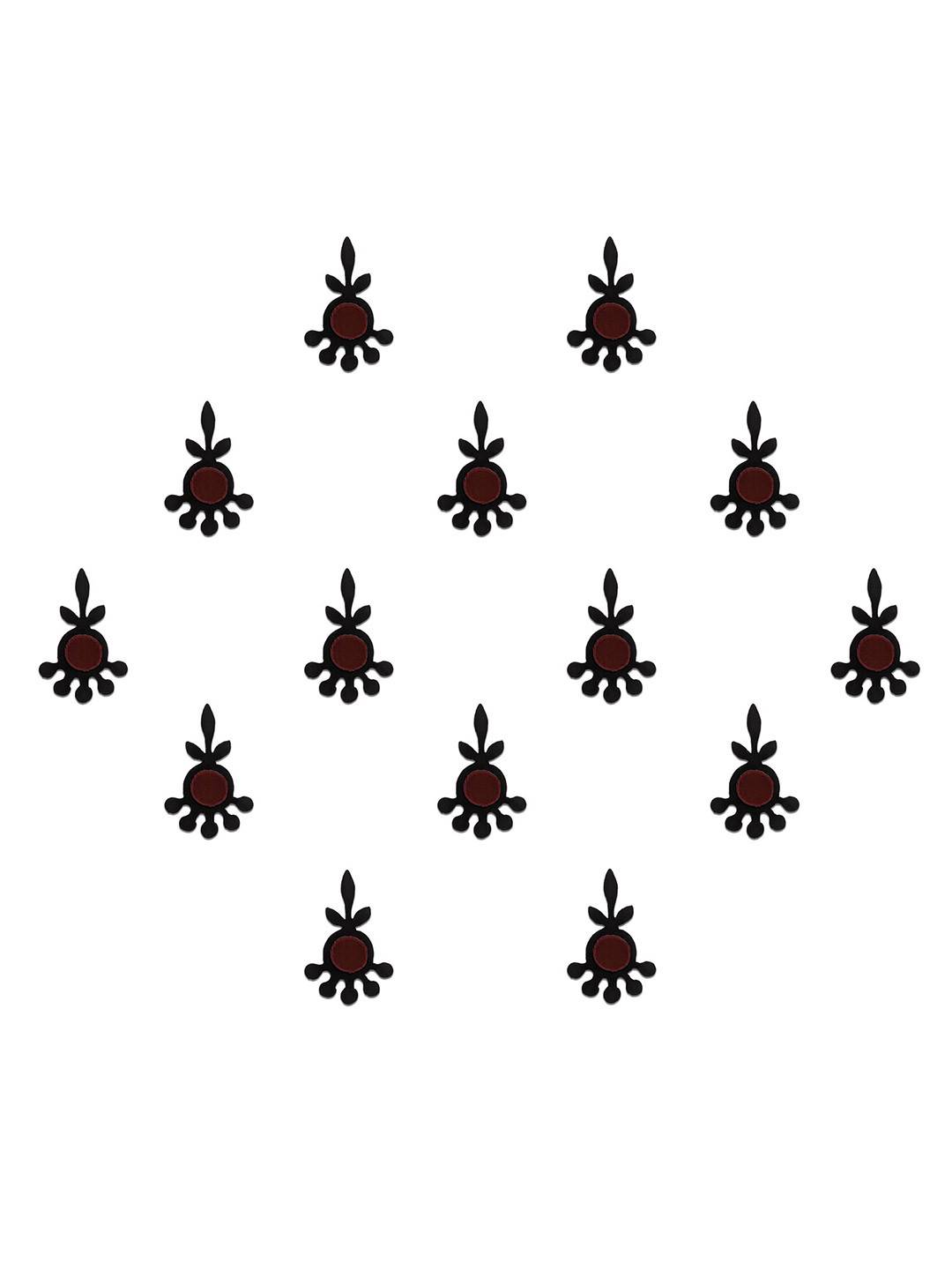 Buy Comet Busters 14 Pcs Handmade Traditional Designer Bindi Black ...