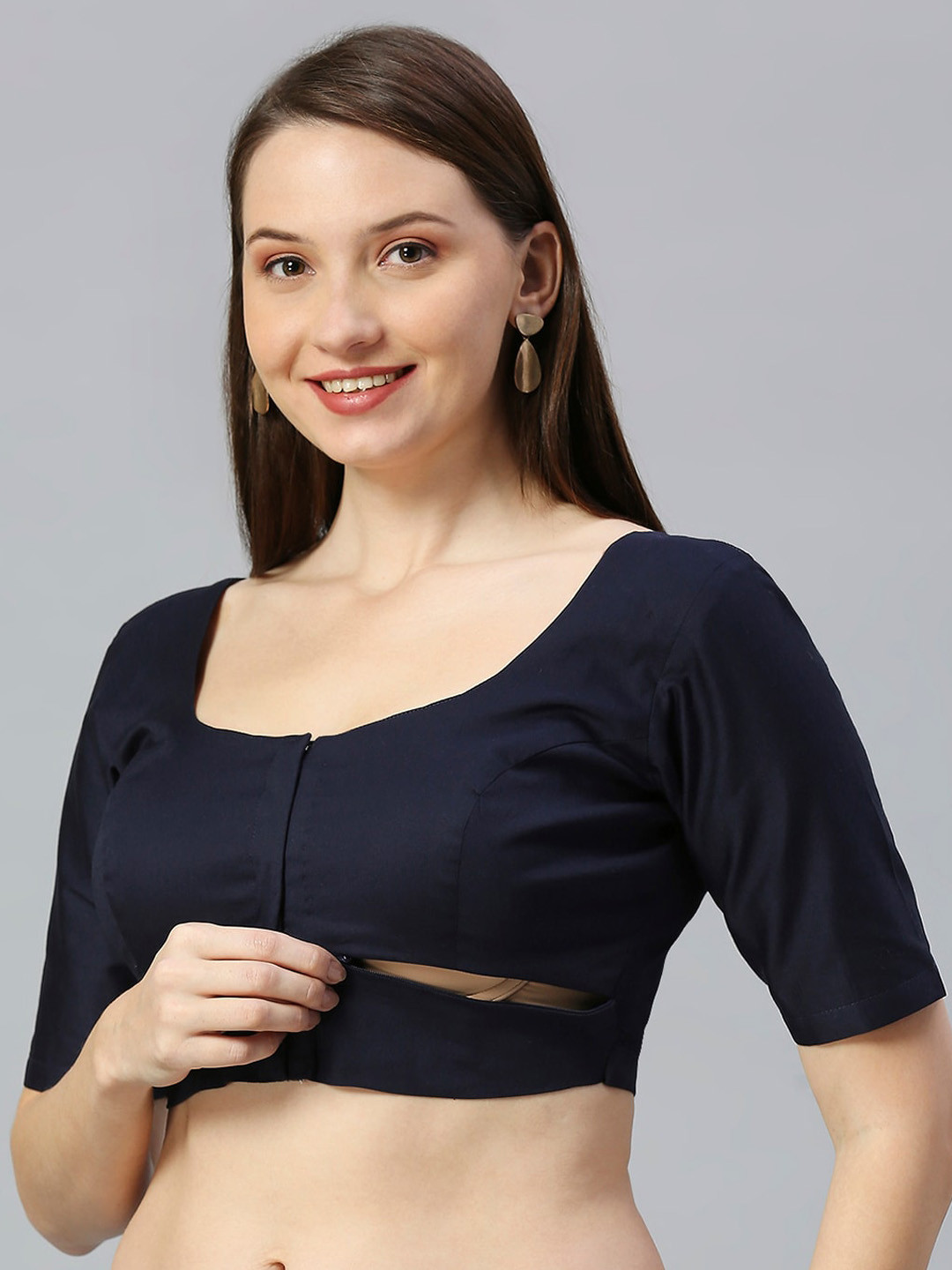 Buy DUMMY SHAPE Round Neck Saree Blouse - Saree Blouse for Women ...