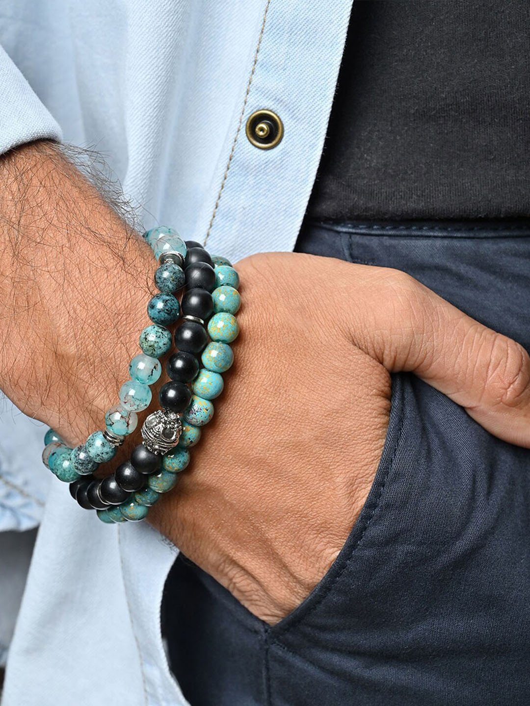 Buy The Bro Code Men Set Of 3 Bracelet - Bracelet for Men 28531412 | Myntra