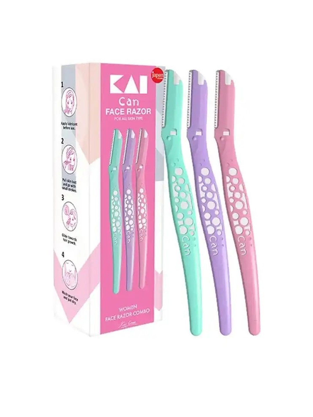 Buy KAI Set Of 6 Eyebrow & Face Razors - Shaving And Hair Removal for ...
