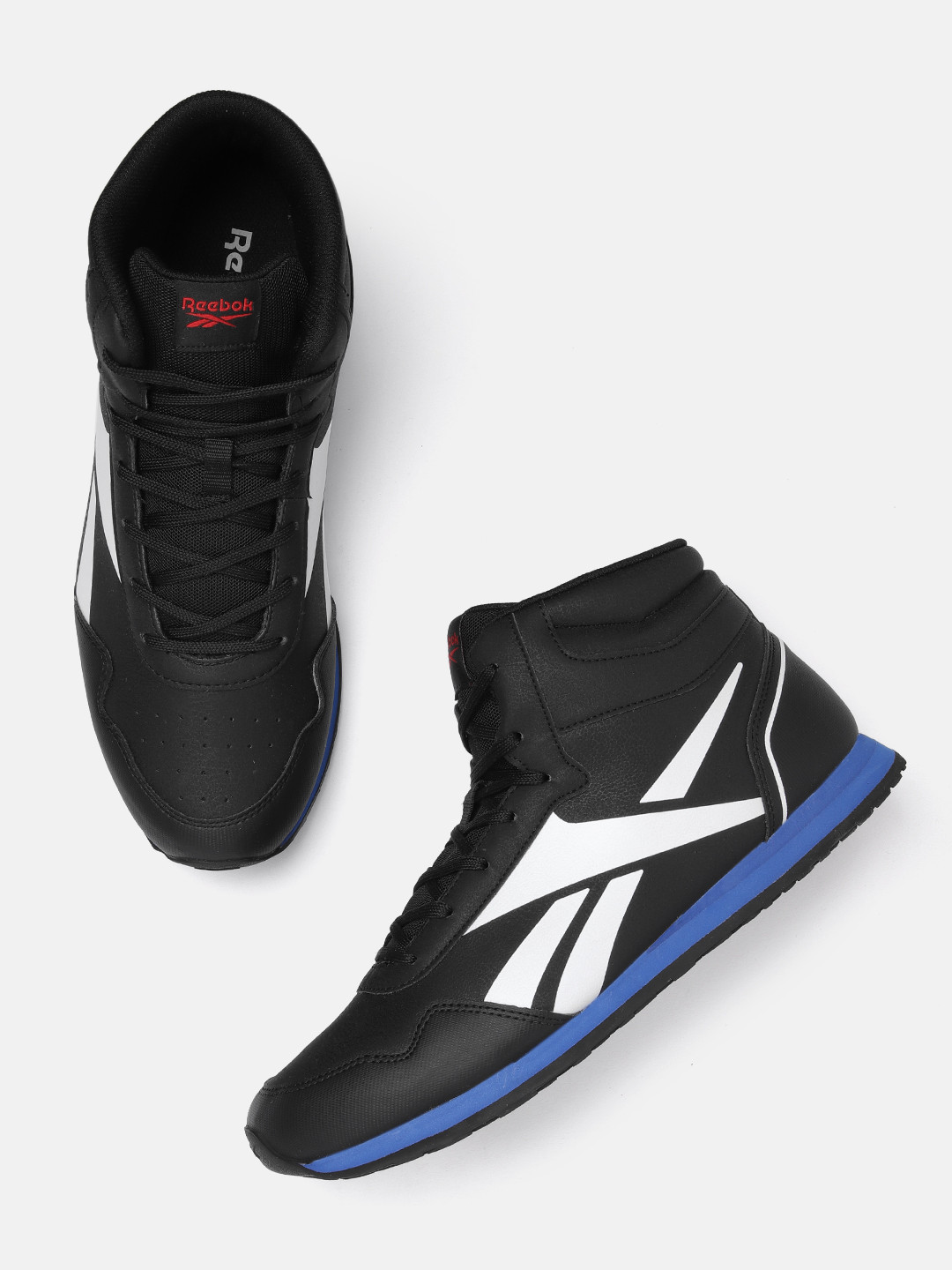 Buy Reebok Men Woven Design Super Vibe Mid Top Running Shoes - Sports ...