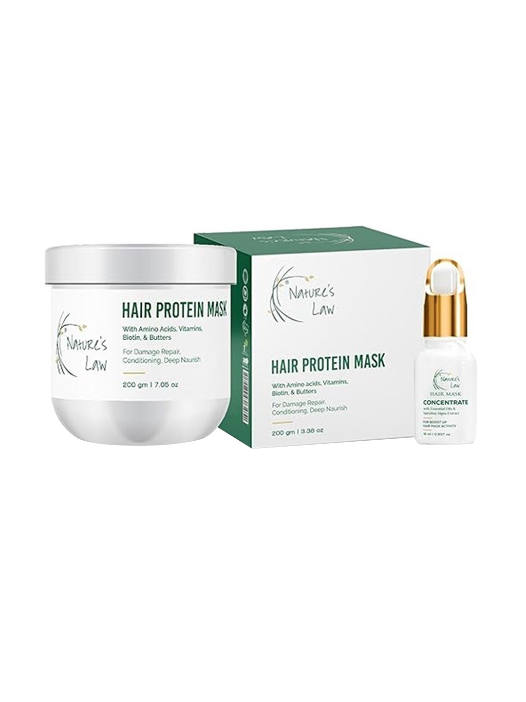 Buy Nature's Law Hair Protein Mask 200 Gm - Hair Masks for Unisex ...