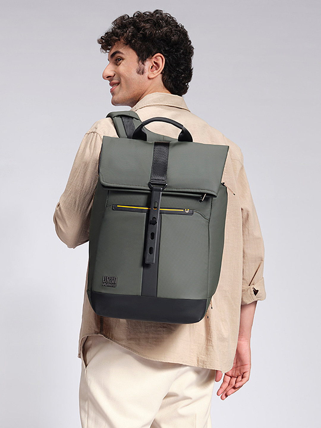 Buy Urban Jungle By Safari Unisex Water Resistant Olive Laptop Backpack ...