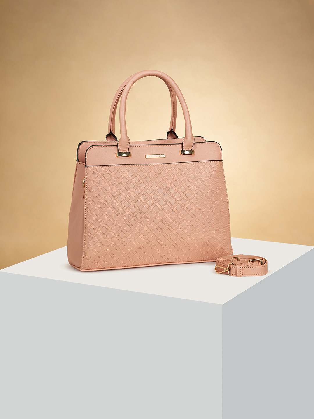 Buy Forever Glam By Pantaloons Geometric Textured Structured Handheld ...