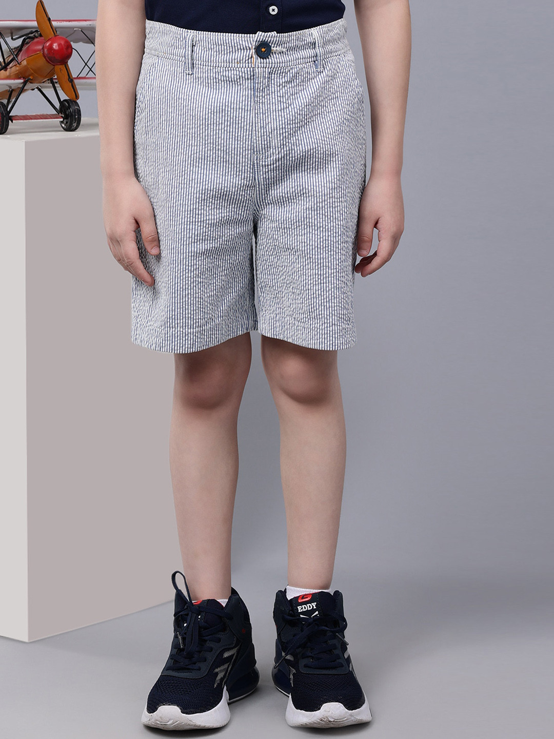 Buy One Friday Boys Striped Cotton Chino Shorts - Shorts for Boys ...