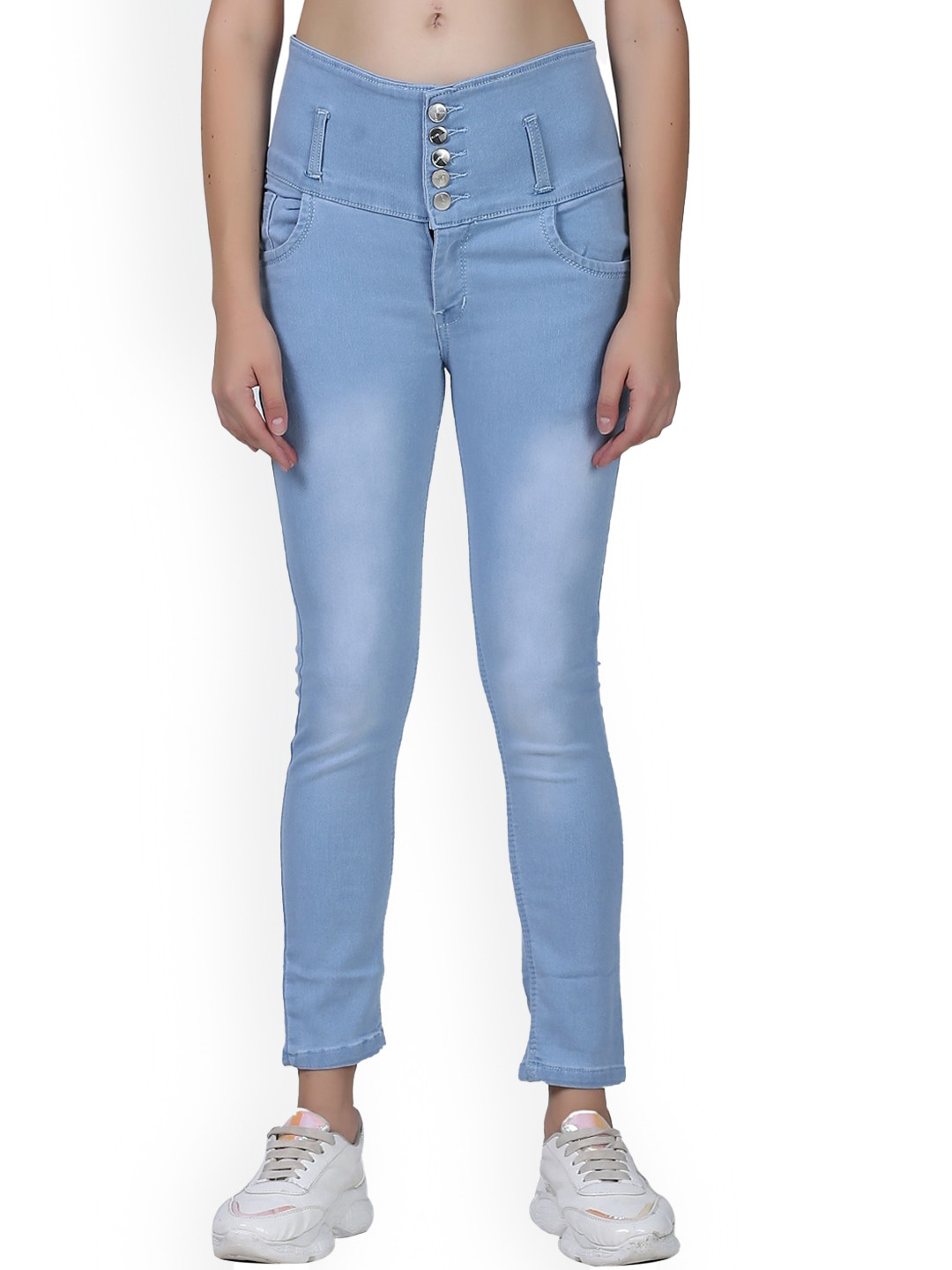 Buy BAESD Girls Skinny Fit Light Fade Clean Look Jeans - Jeans for ...