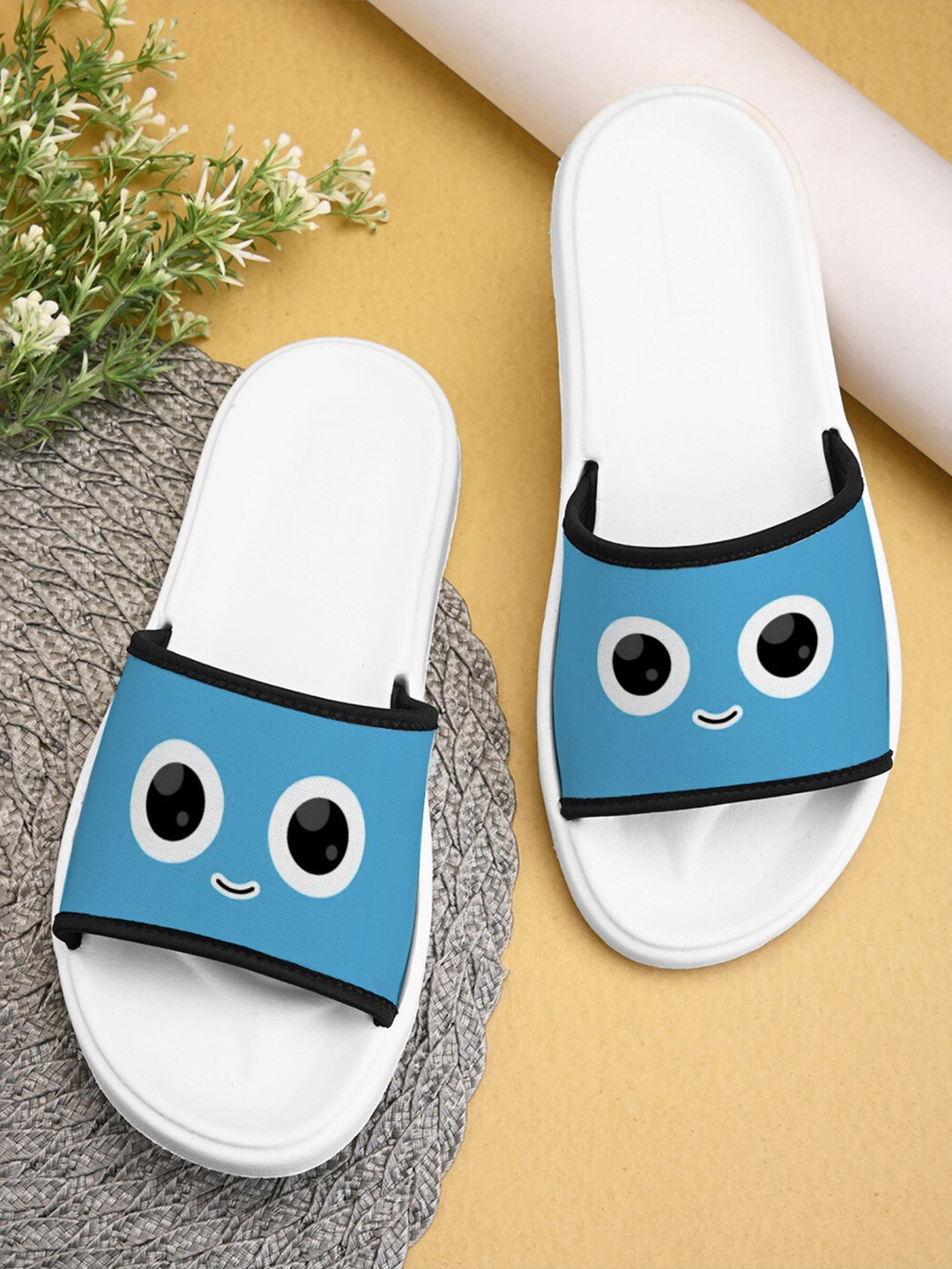 Buy BOOTCO Women Printed Flexible Rubber Sliders - Flip Flops for Women ...