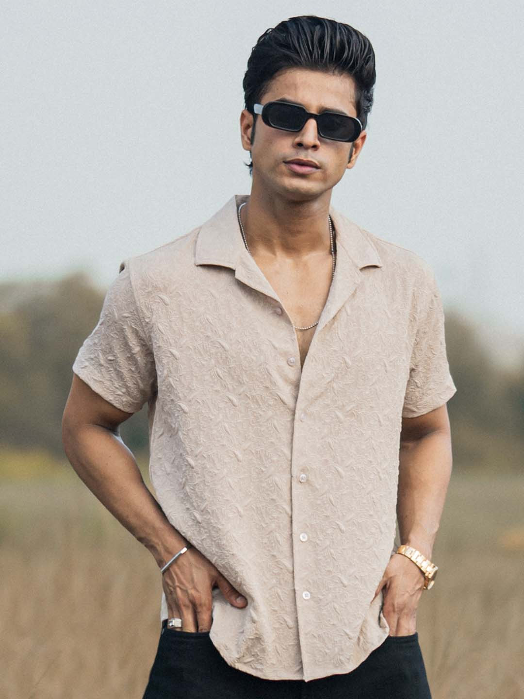 Buy Powerlook Self Design Casual Shirt - Shirts for Men 28613290 | Myntra