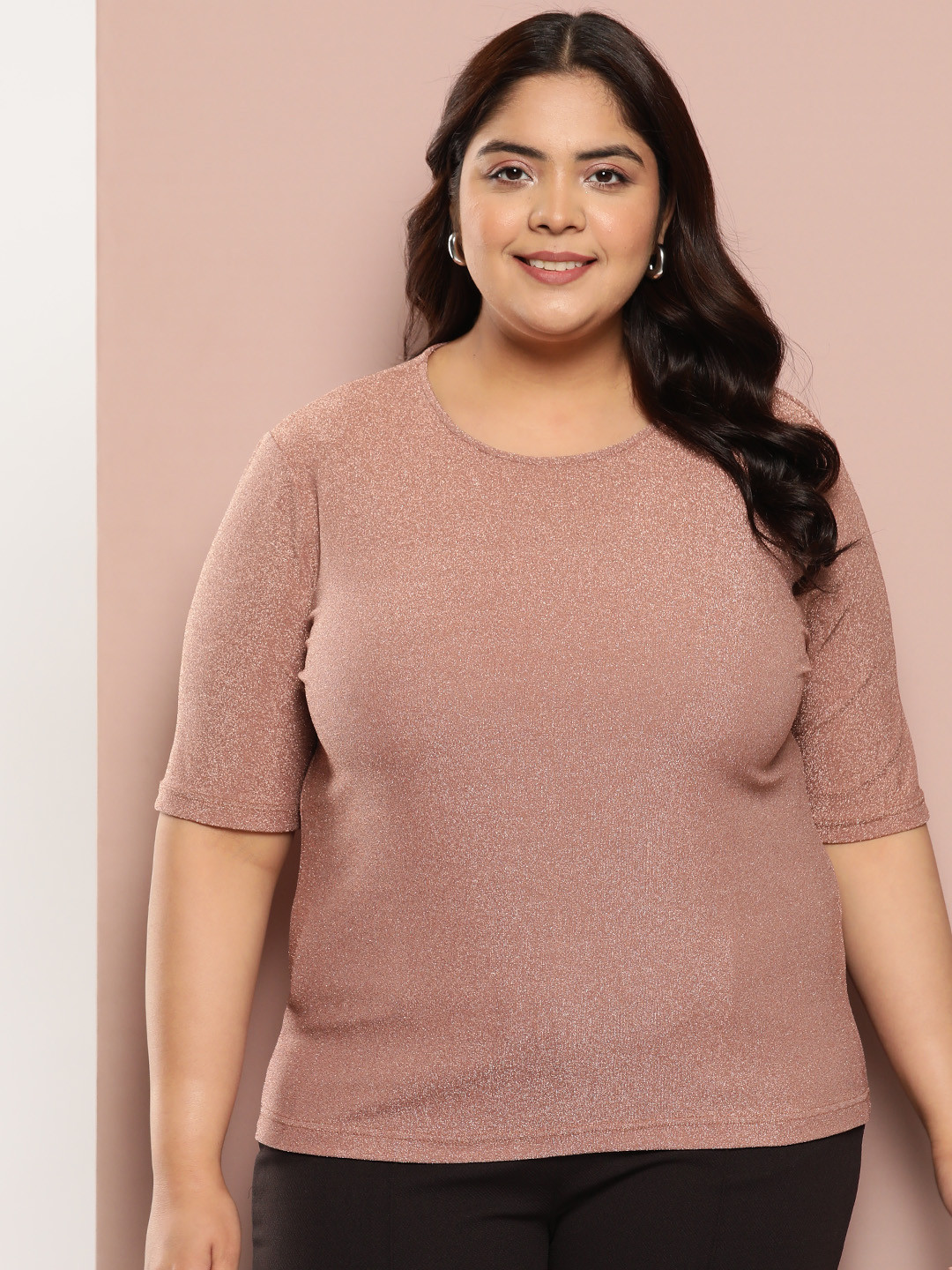 Buy Sztori Plus Size Shimmer Top - Tops for Women 28616662 | Myntra