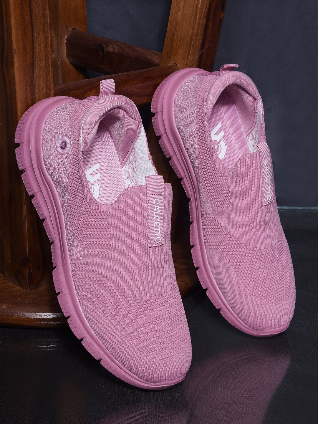 Buy Calcetto CLT 9819 Women Textured Mesh Slip On Sneakers - Casual ...