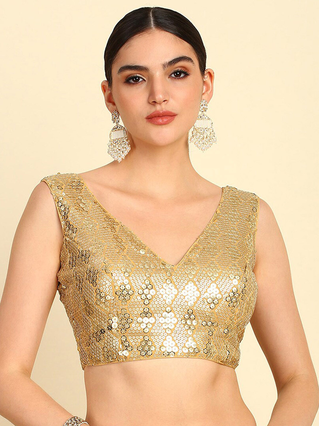 Buy Soch Embellished Sequinned Readymade Saree Blouse - Saree Blouse ...