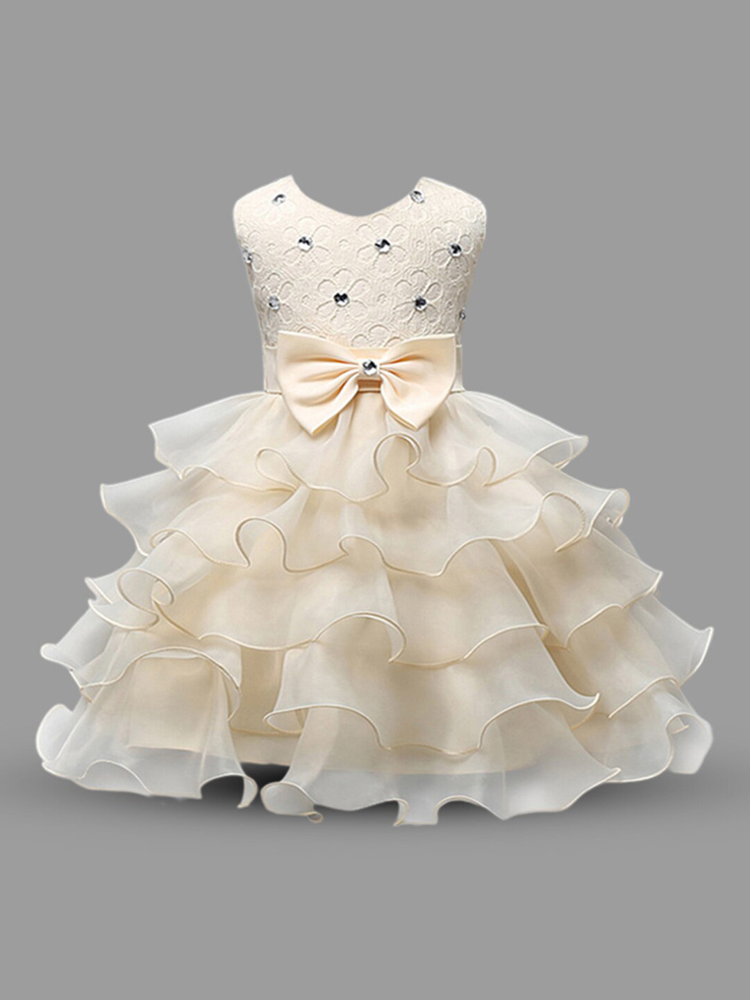 Buy INCLUD Girls Five Layer Party Fit & Flare Dress - Dresses for Girls ...