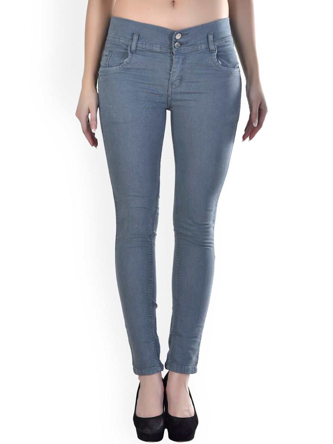 Buy BAESD Girls Skinny Fit Mid Rise Clean Look Stretchable Jeans ...