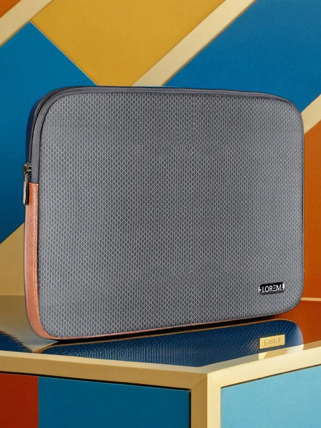 Buy LOREM Unisex Textured Laptop Sleeve Up To 16 Inch - Laptop Bag for ...