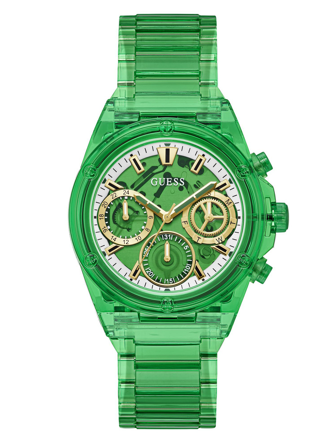 Buy GUESS Athena Multifunction Analogue Green Dial Women Watch GW0650L3 ...