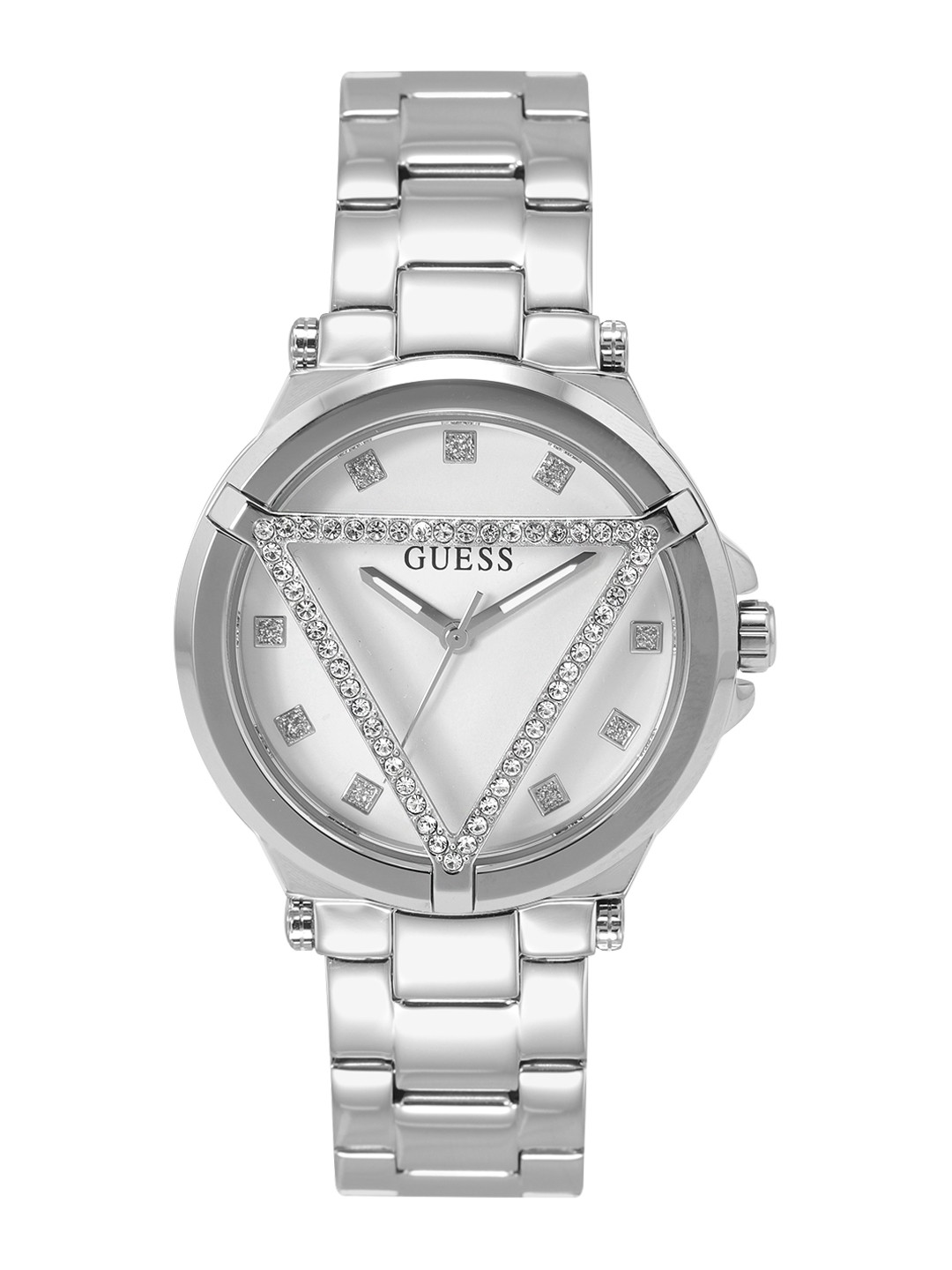 Buy GUESS Women Embellished Dial Bracelet Style Straps Analogue Watch ...