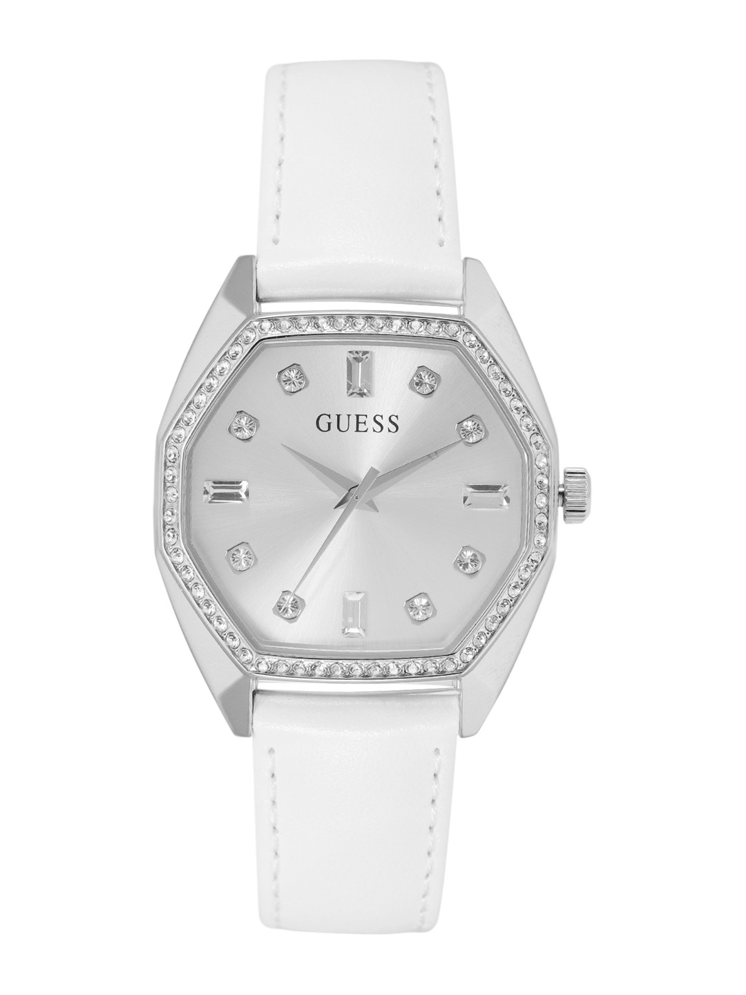 Buy GUESS Women Leather Straps Analogue Watch GW0688L1 - Watches for ...