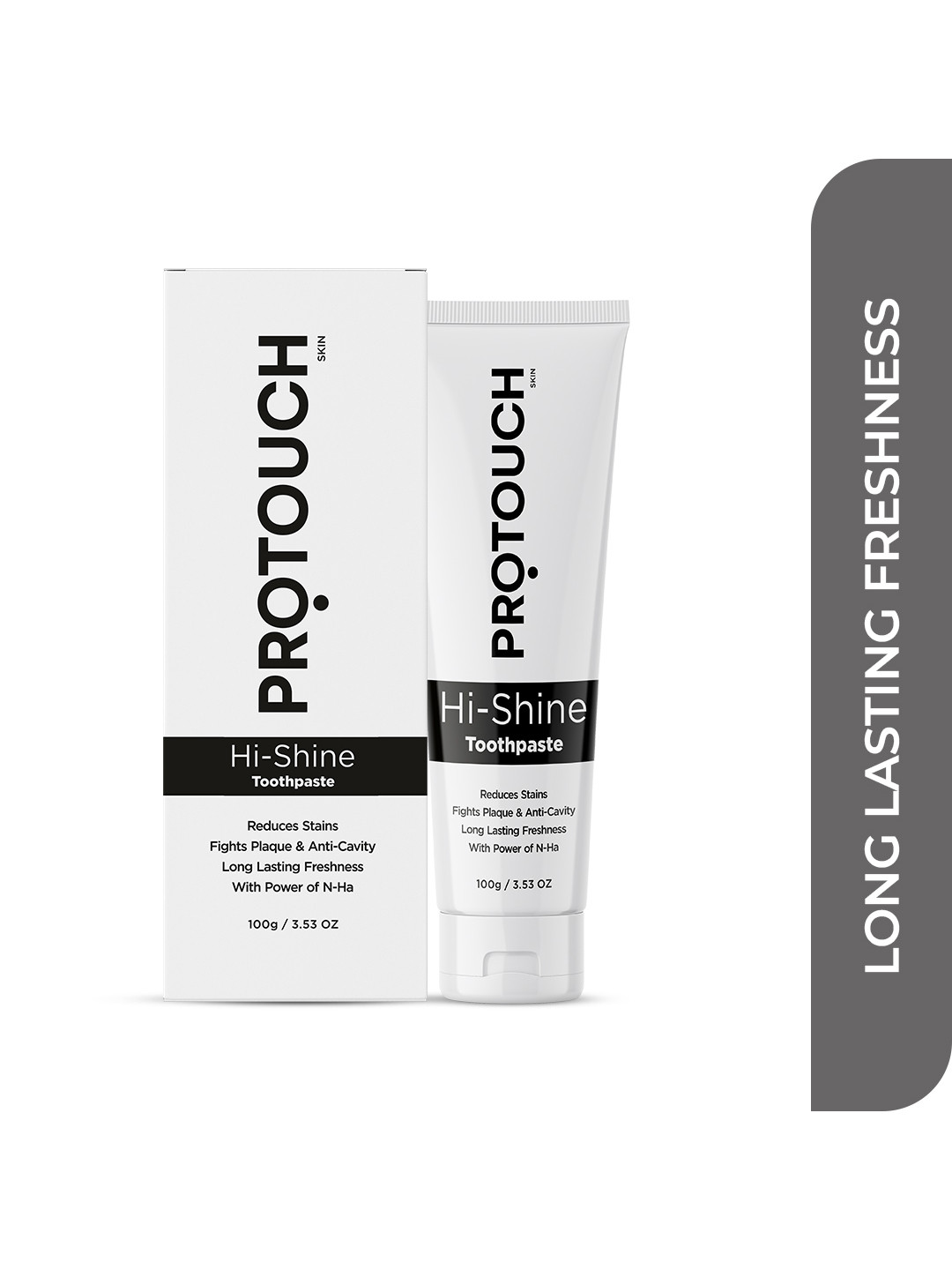 Buy PROTOUCH Hi Shine Toothpaste With Charcoal & Refreshing Mint For ...
