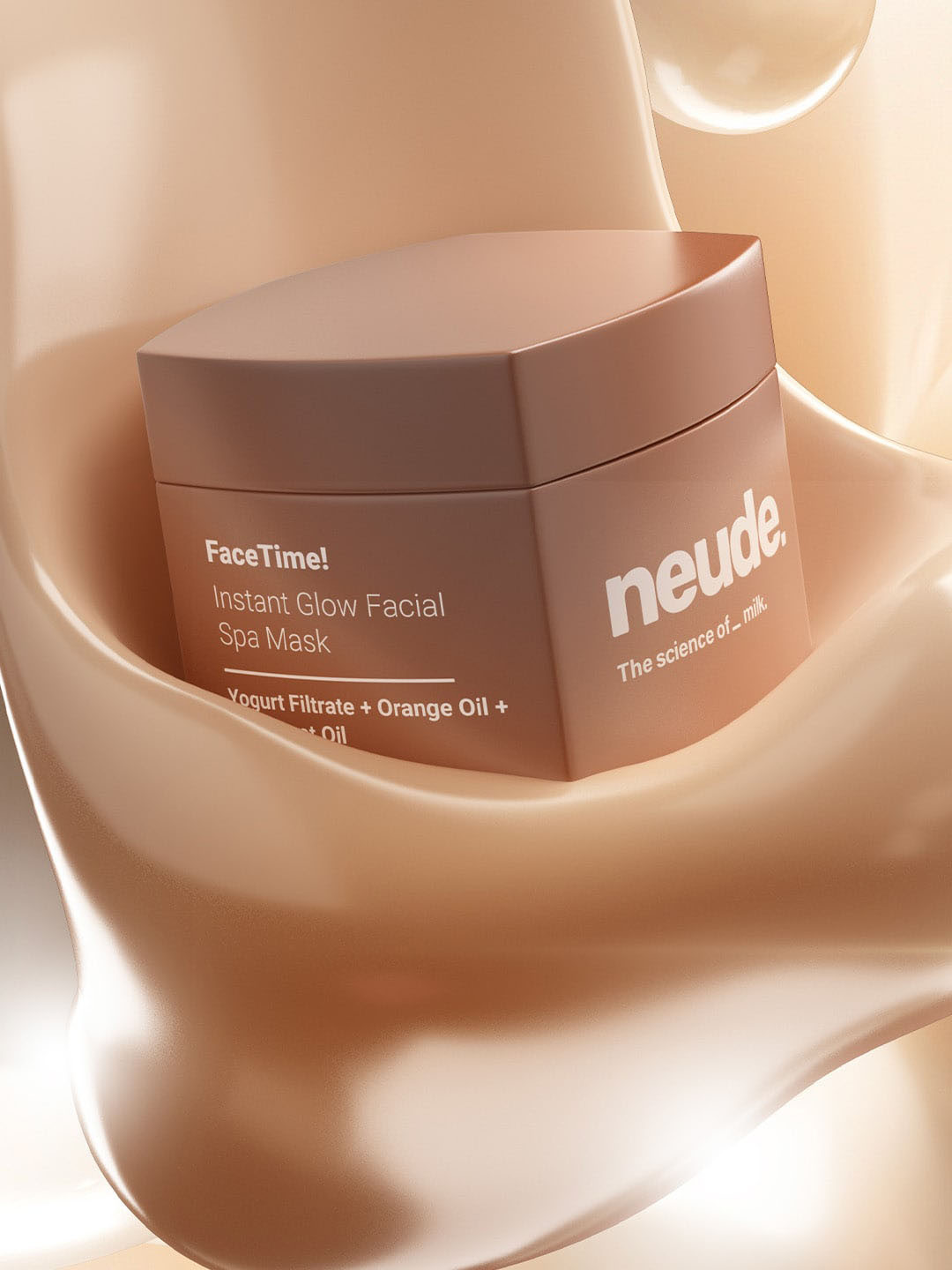 Buy Neude Skin Instant Brightening Facial Face Mask FaceTime 50 Ml ...