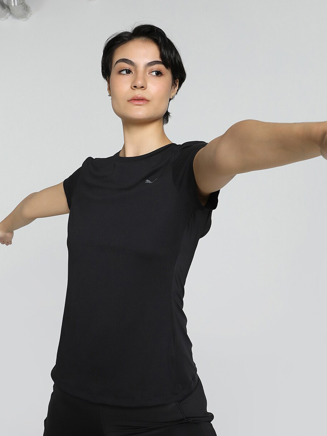 Buy Puma Studio Sheer Training T Shirt - Tops for Women 28675208 | Myntra