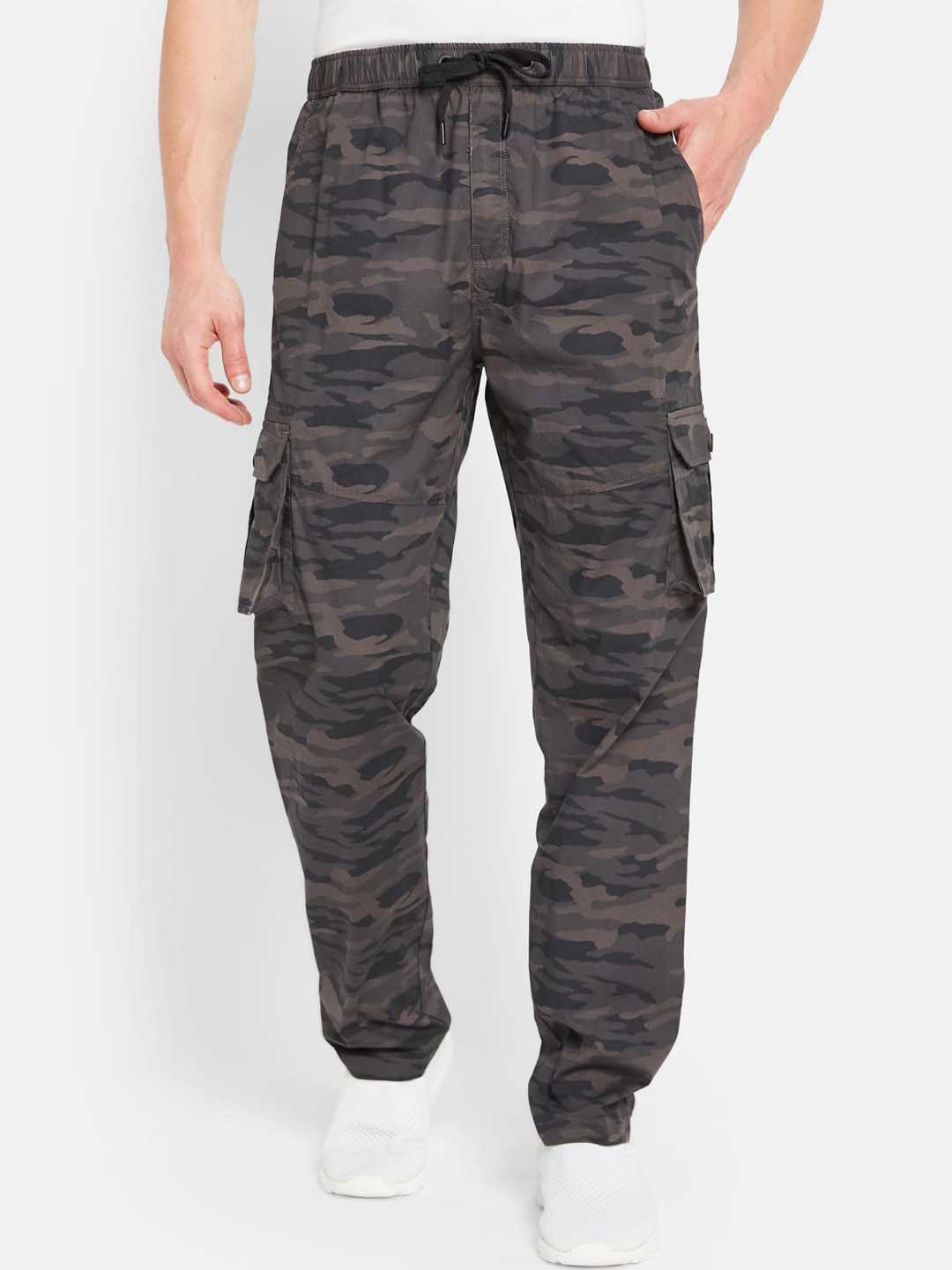 Buy Octave Men Camouflage Printed Cotton Cargo Track Pants - Track ...