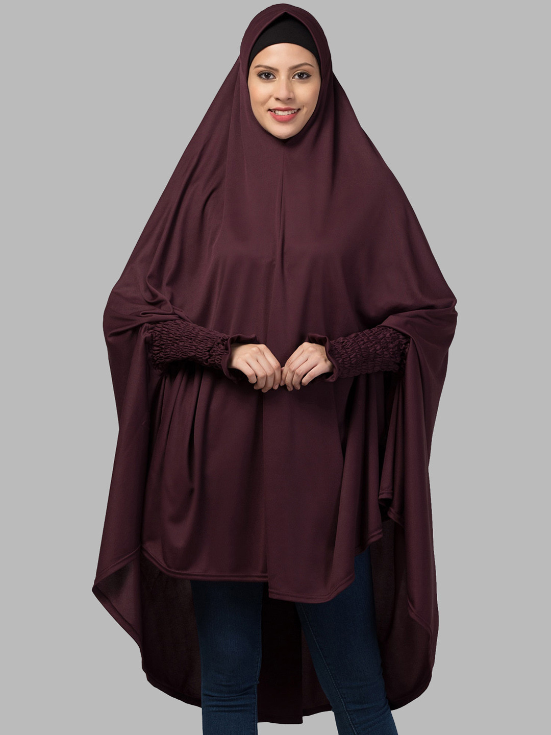 Buy ELLIS Long Sleeved Abaya Burqas - Burqas for Women 28693518 | Myntra