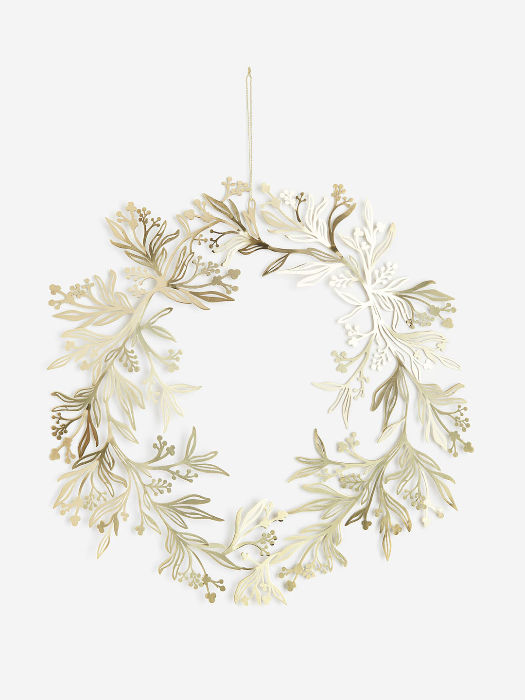 Buy H&M White Metal Mistletoe Wreath - Festive Decor for Unisex ...