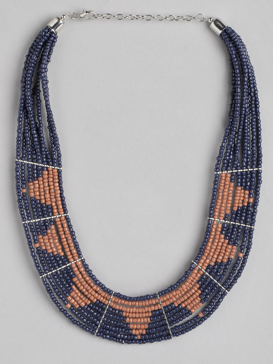 Buy RICHEERA Silver Plated Artificial Beads Layered Necklace - Necklace ...