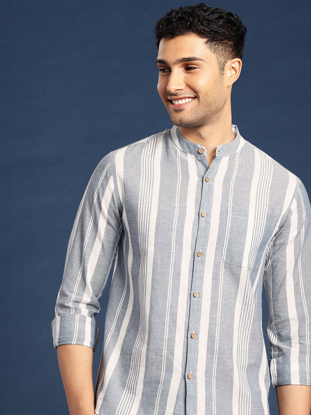 Buy Taavi Striped Pure Cotton Woven Legacy Casual Shirt - Shirts for ...