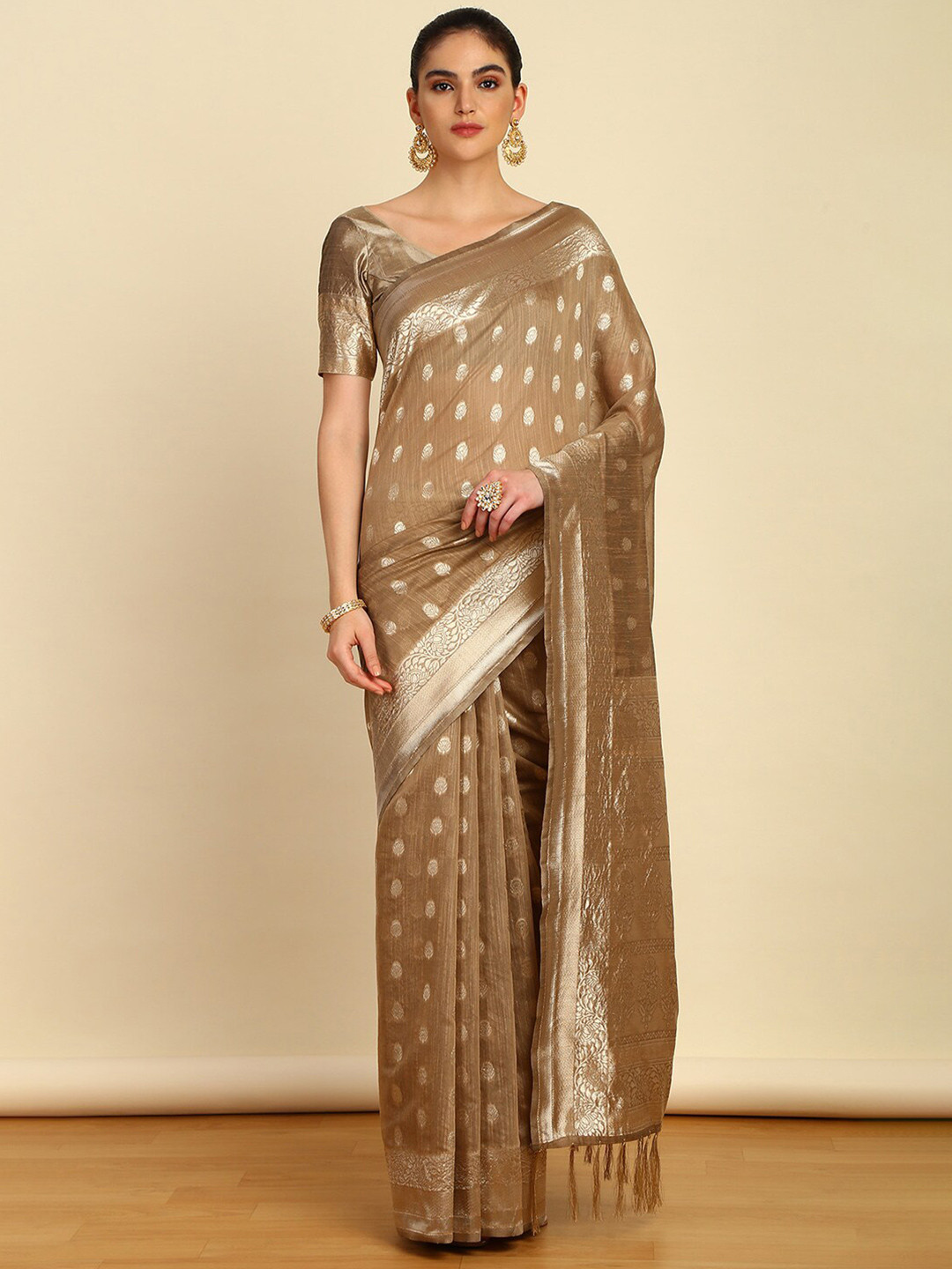 Buy Soch Woven Design Tussar Zari Saree - Sarees for Women 28720404 ...