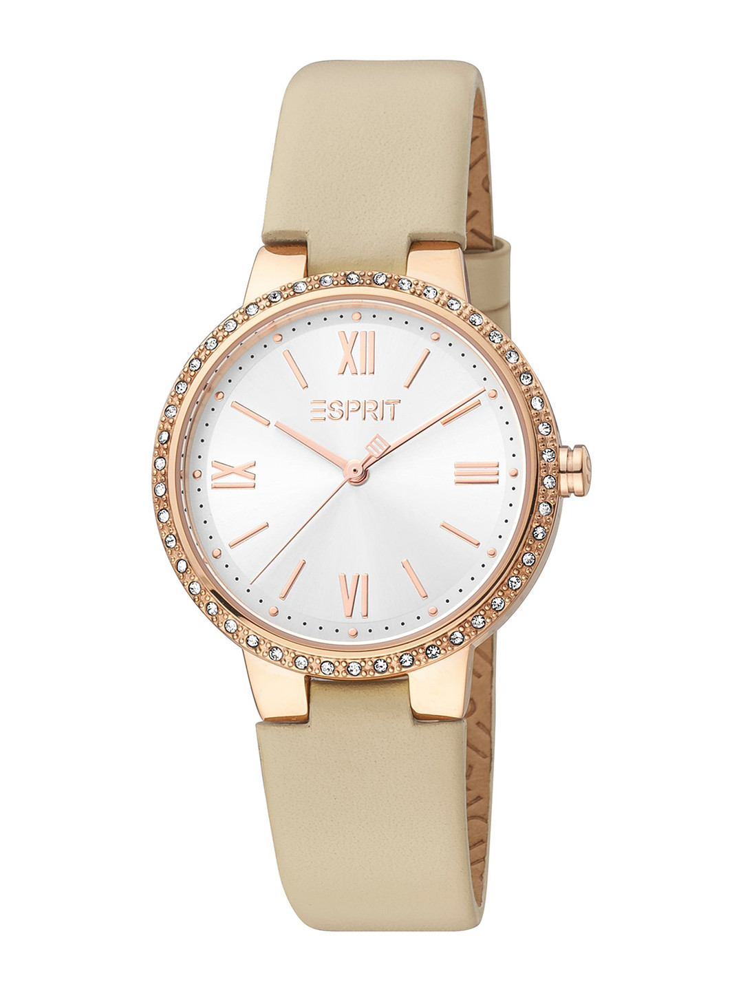 Buy ESPRIT Women Embellished Dial & Leather Straps Analogue Watch ...